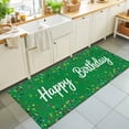 Colorful Happy Birthday Rectangle Area Rug 2x6ft,Living Room Rug Non ...
