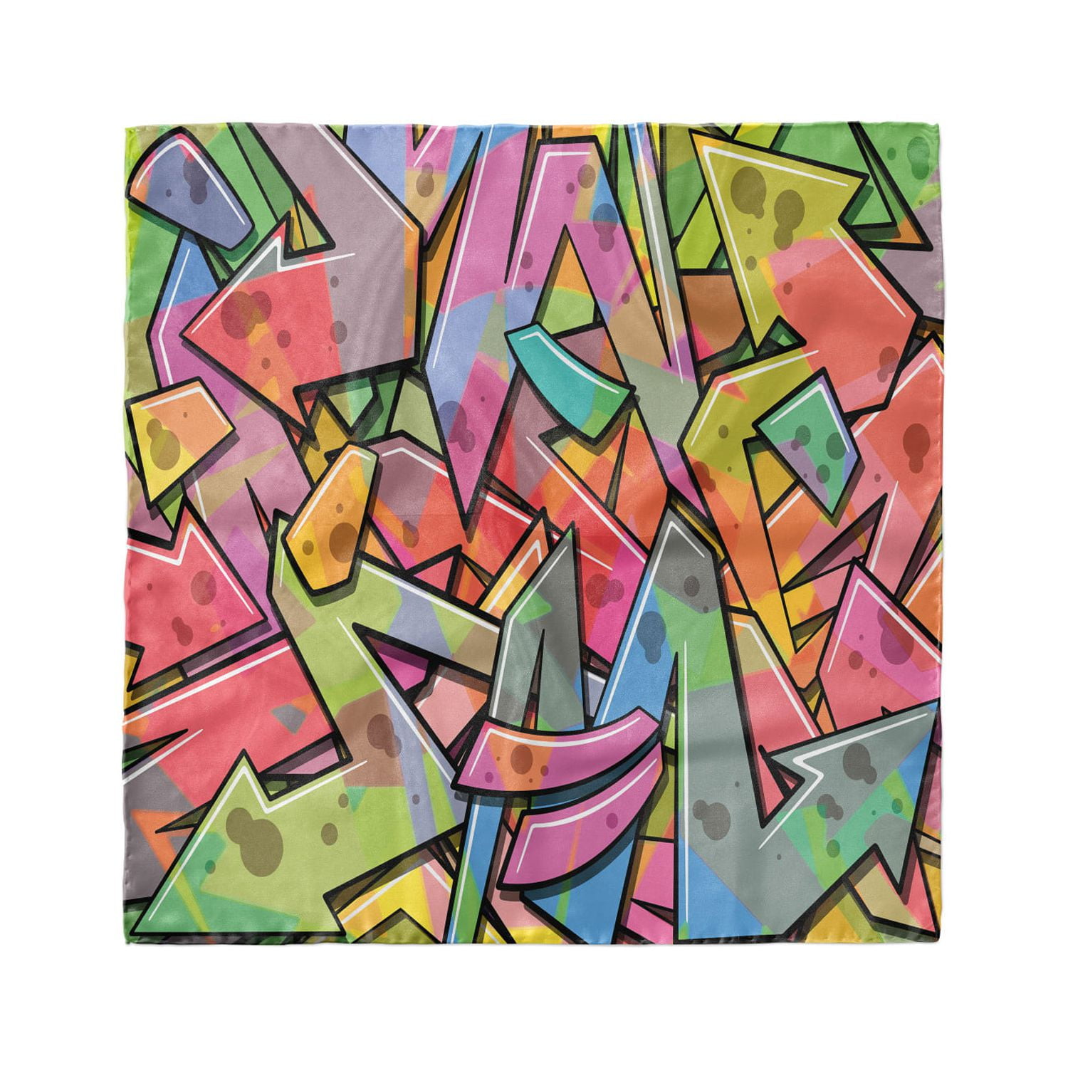 Colorful Head Scarf, Abstract Grunge Arrows, Head Wrap, 3 Sizes, by ...