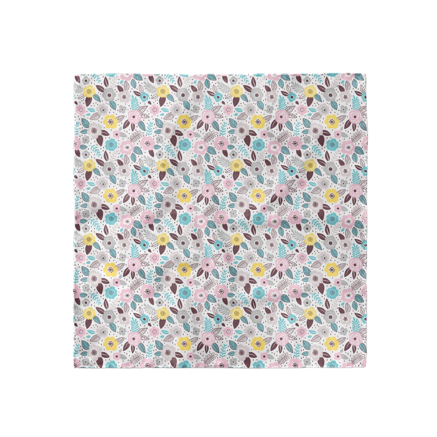 Colorful Head Scarf, Doodle Art Summer Nature, Head Wrap, 3 Sizes, by ...