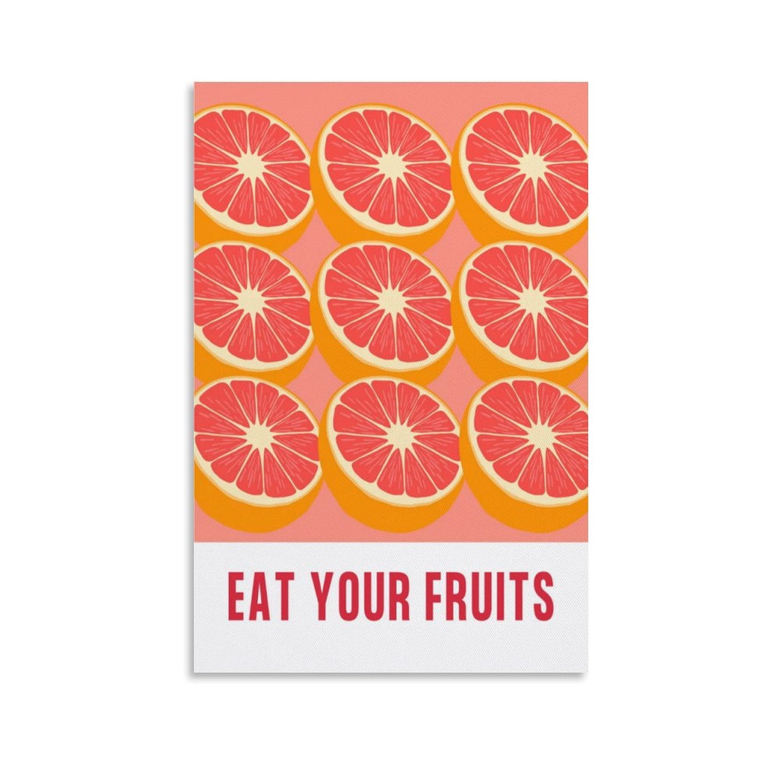 Colorful Healthy Eating Poster Wall Art Canvas Aesthetic Music And ...