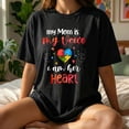 Colorful Heart Design Comfort Colors T-Shirt for Moms of Autistic Loved ...