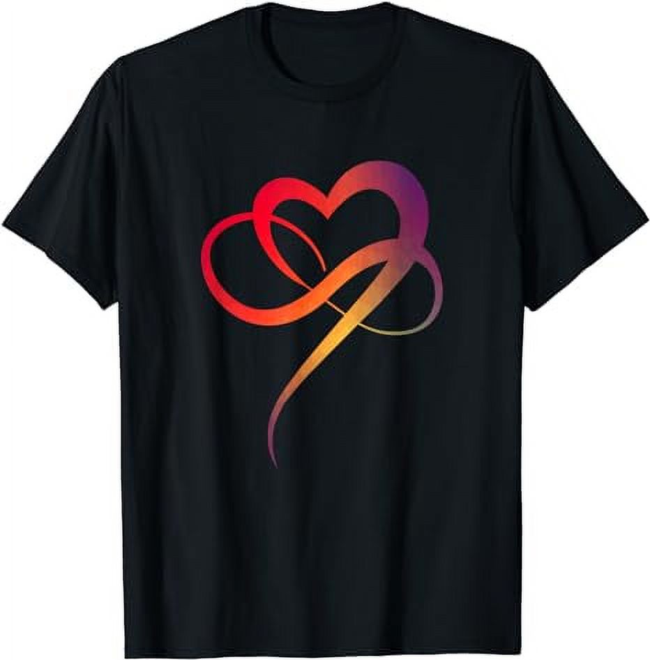 Colorful Heart Symbol Love Infinity Sign Infinity Heart T-Shirt ...