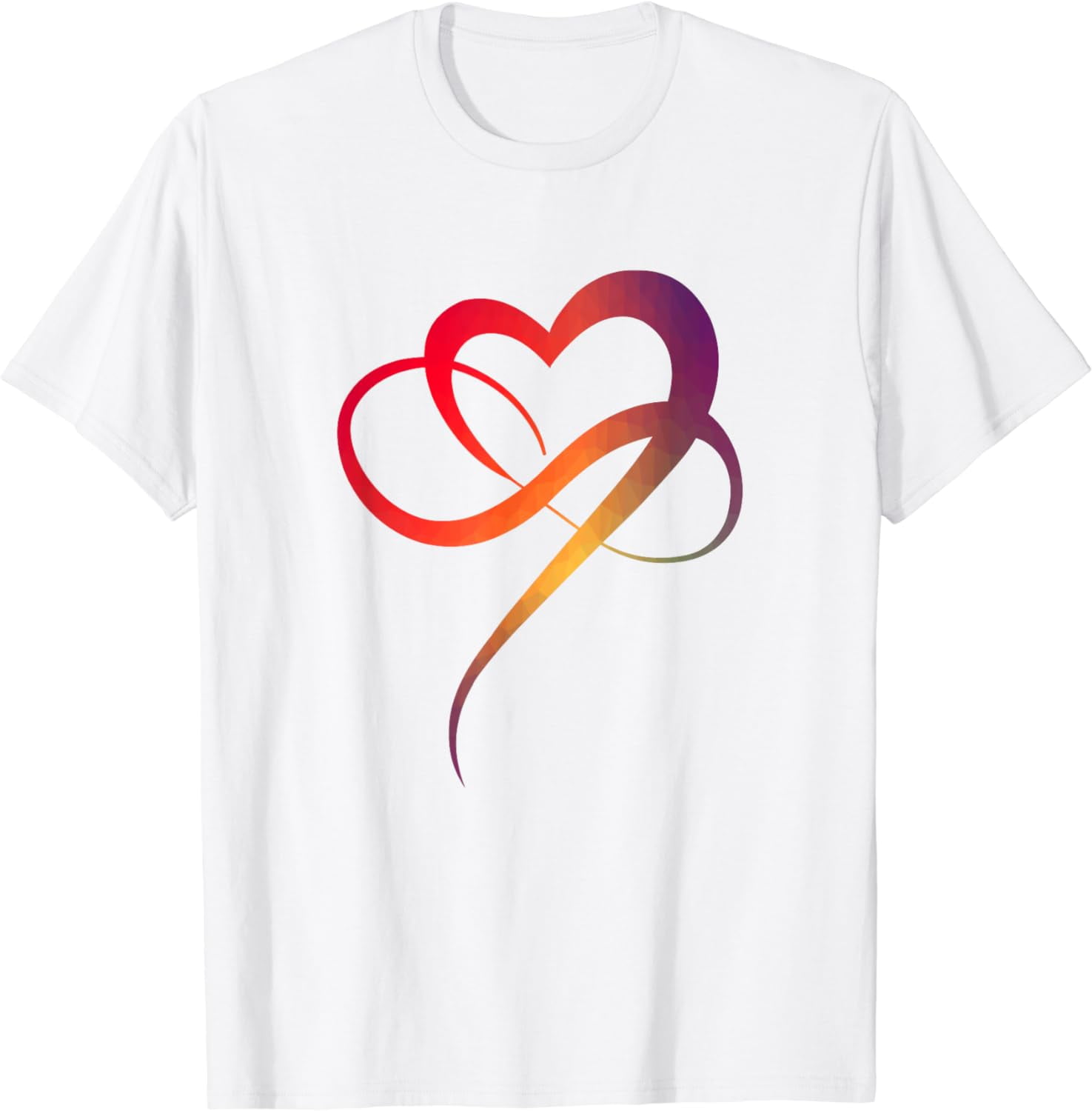 Colorful Heart Symbol Love Infinity Sign Infinity Heart T-Shirt ...