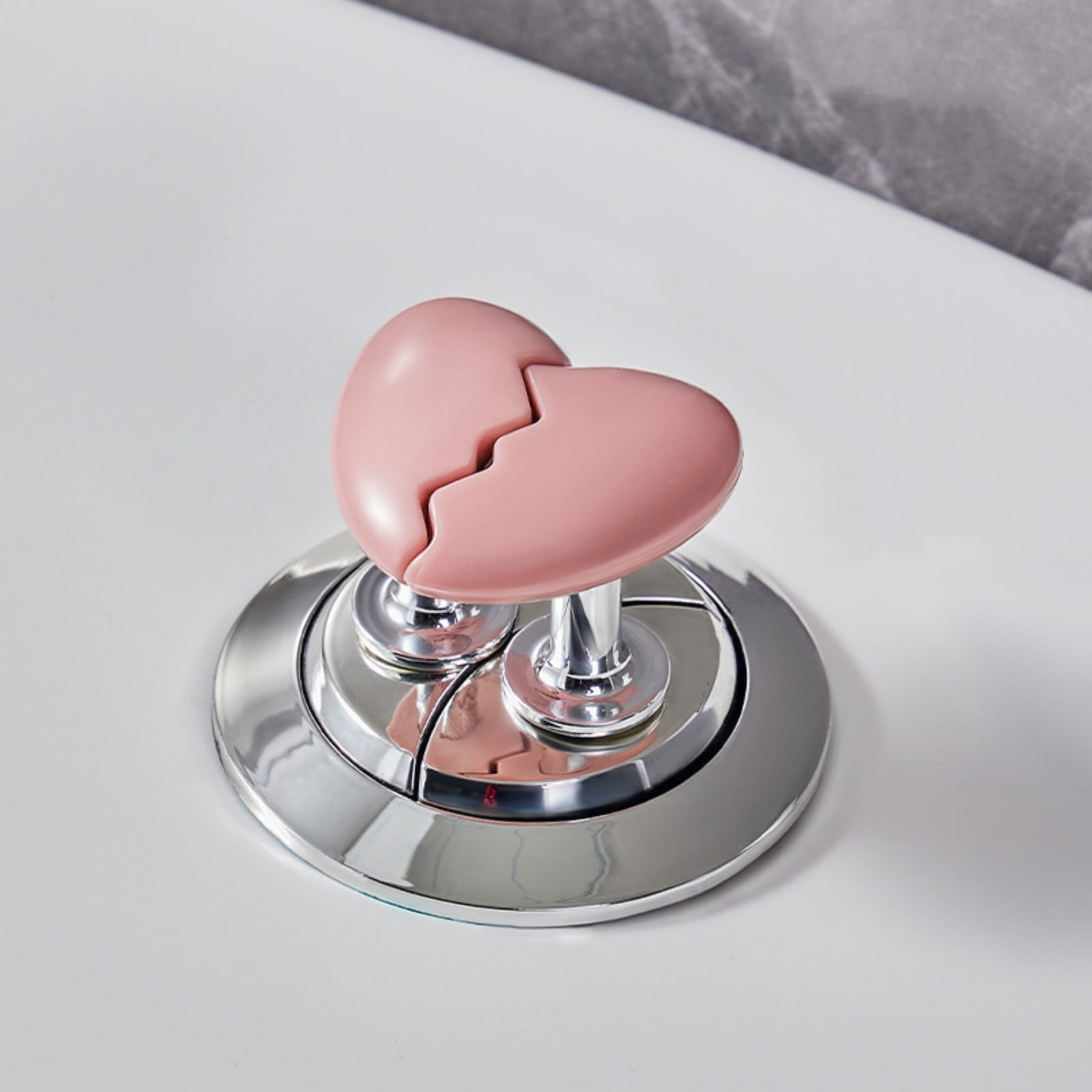 Colorful Heart Toilet Press Button Water Press Flush Button,Creative ...