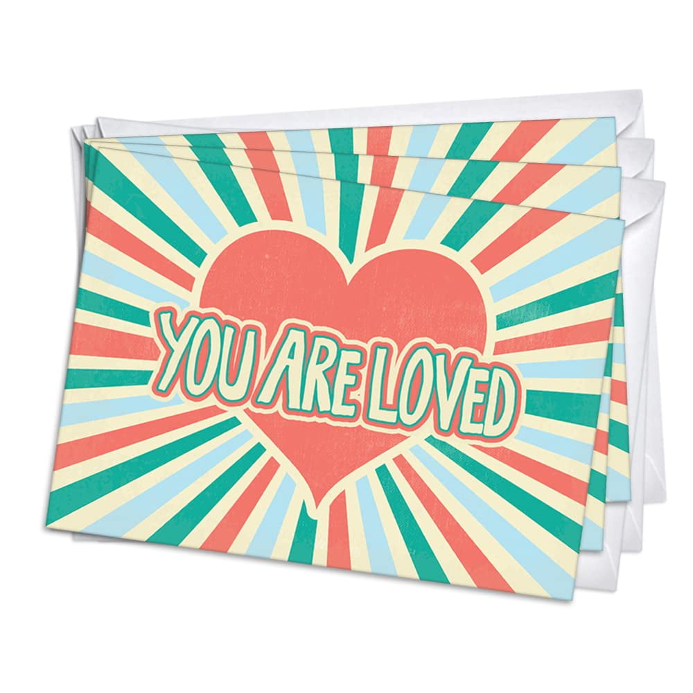 Colorful Heart Valentines / Galentines Day Cards | 3 Pack Set (5x7 ...