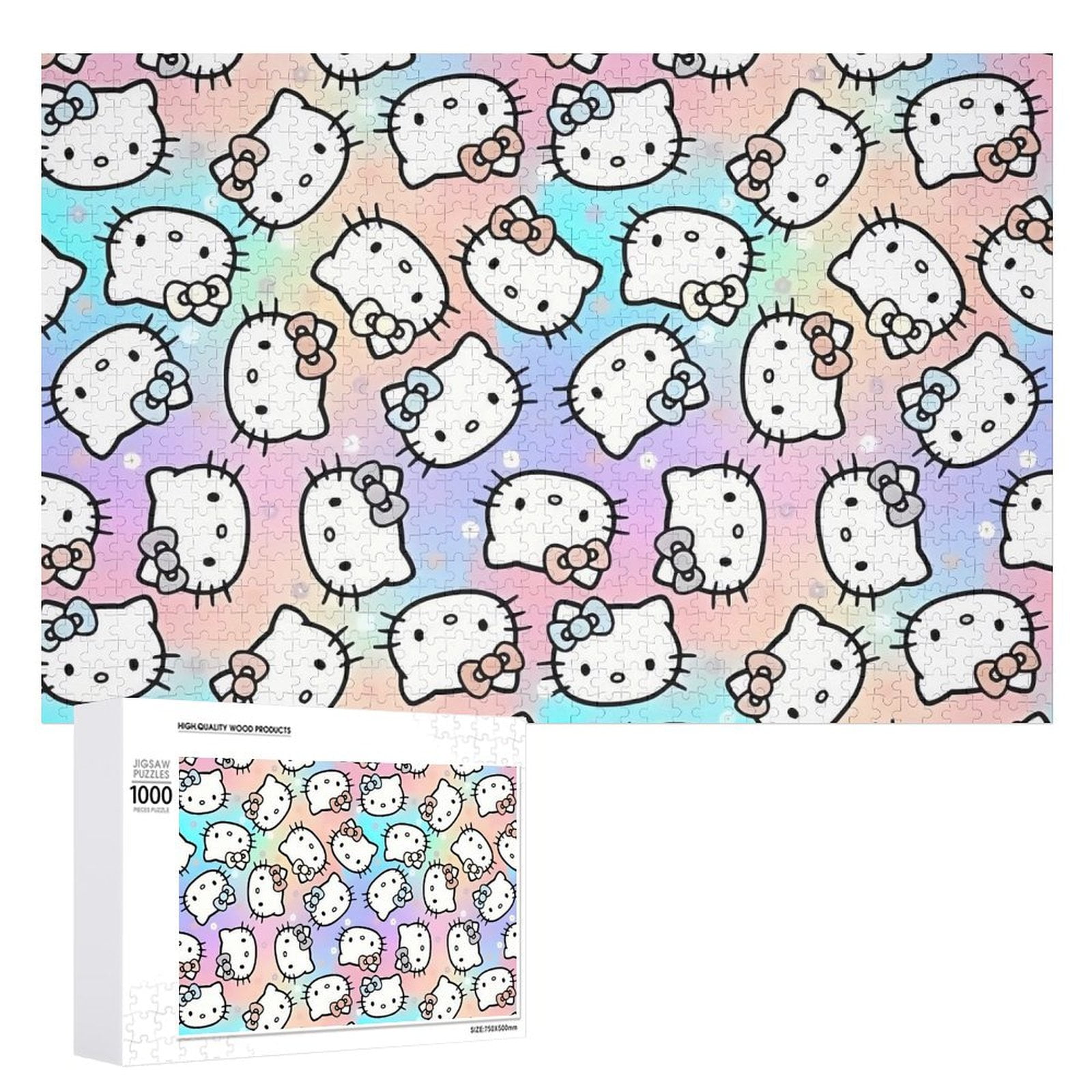 Colorful Hello-Kitty Puzzles for Adults 1000 Pieces - Puzzles ...