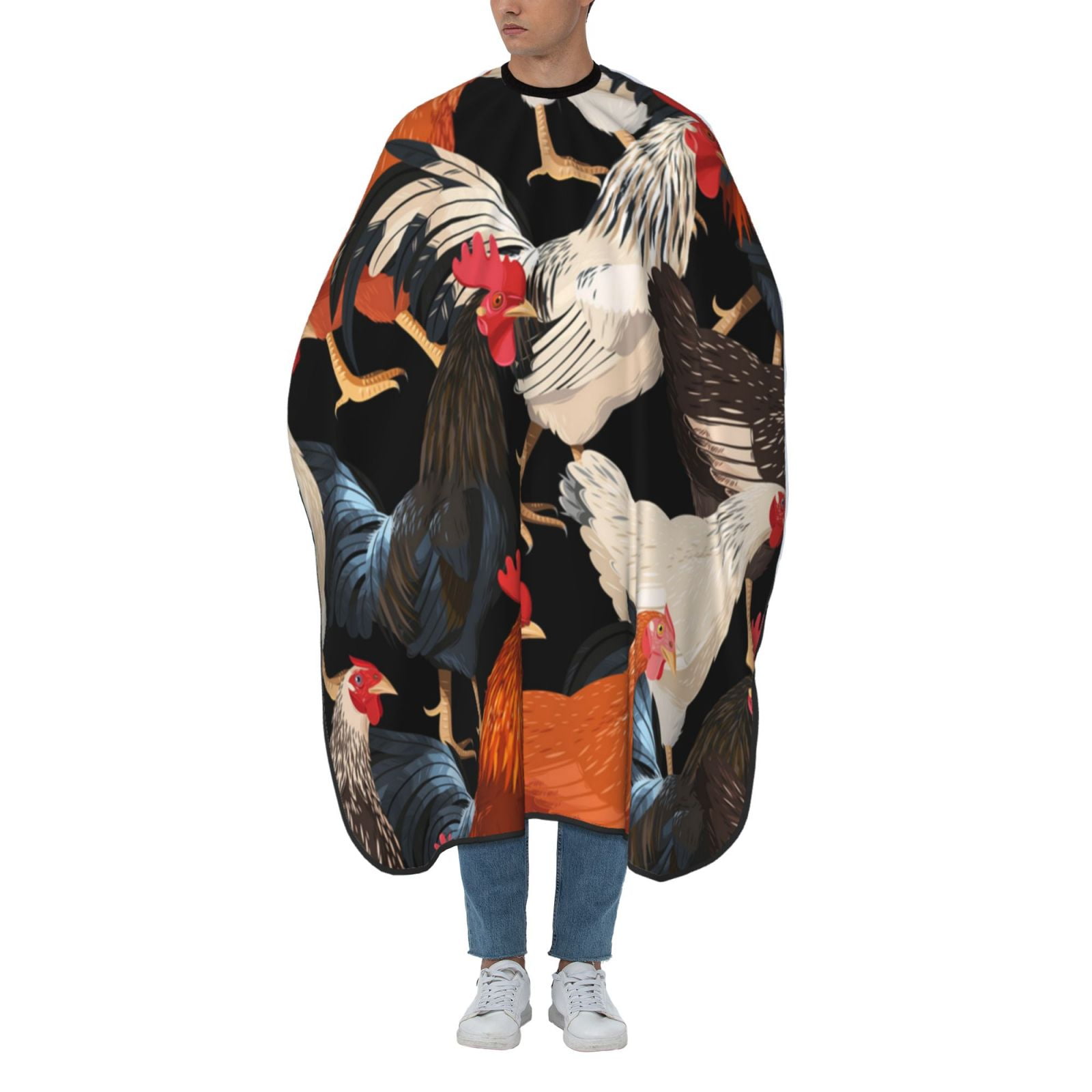 Colorful Hens Chicken Vintage Hair Cut Hairdressing Cape Apron ...