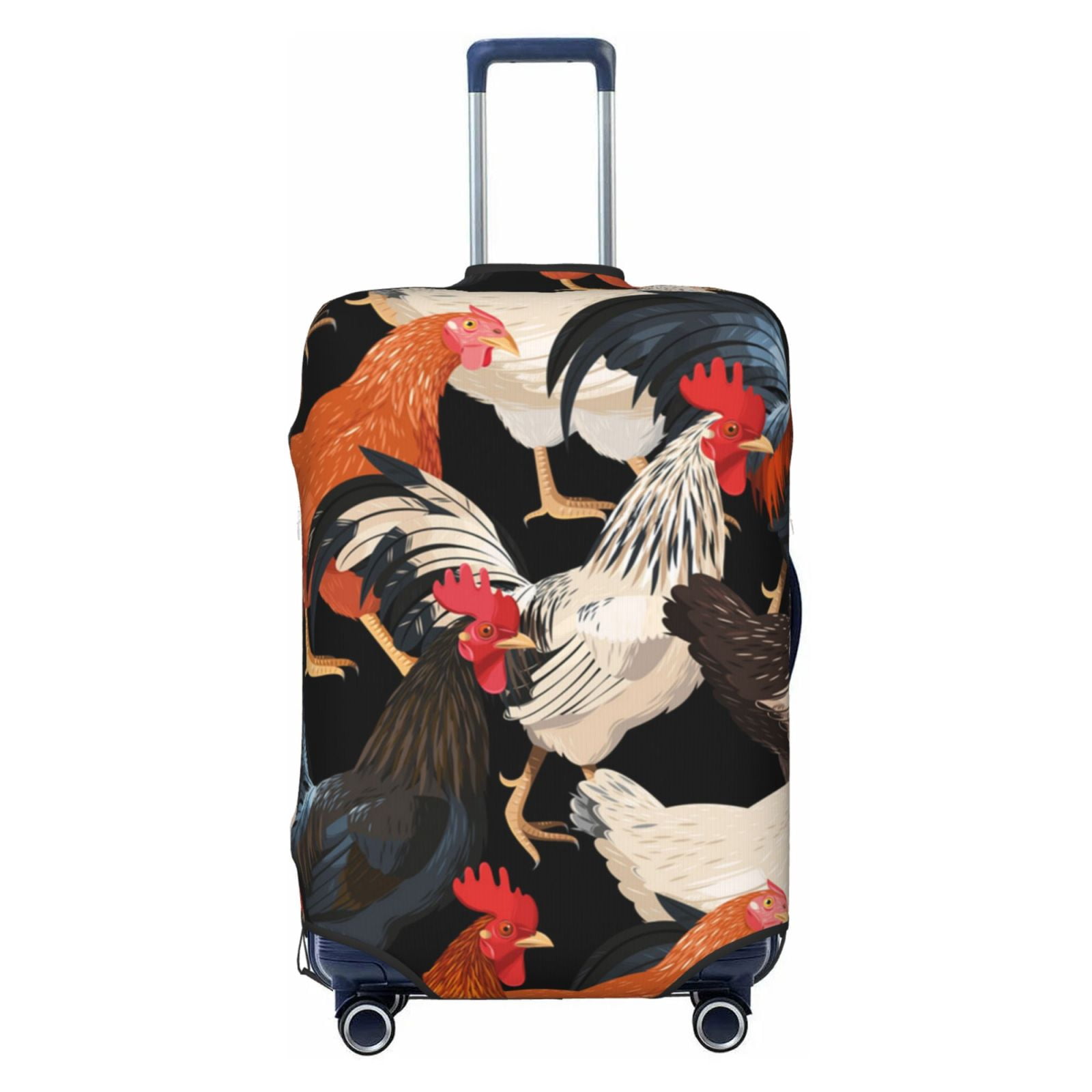 Colorful Hens Chicken Vintage Travel Luggage Cover Suitcase Protector ...