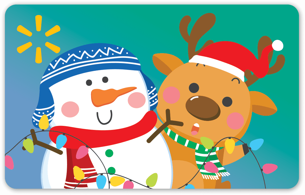 Colorful Holiday Pals Walmart Gift Card - Walmart.com