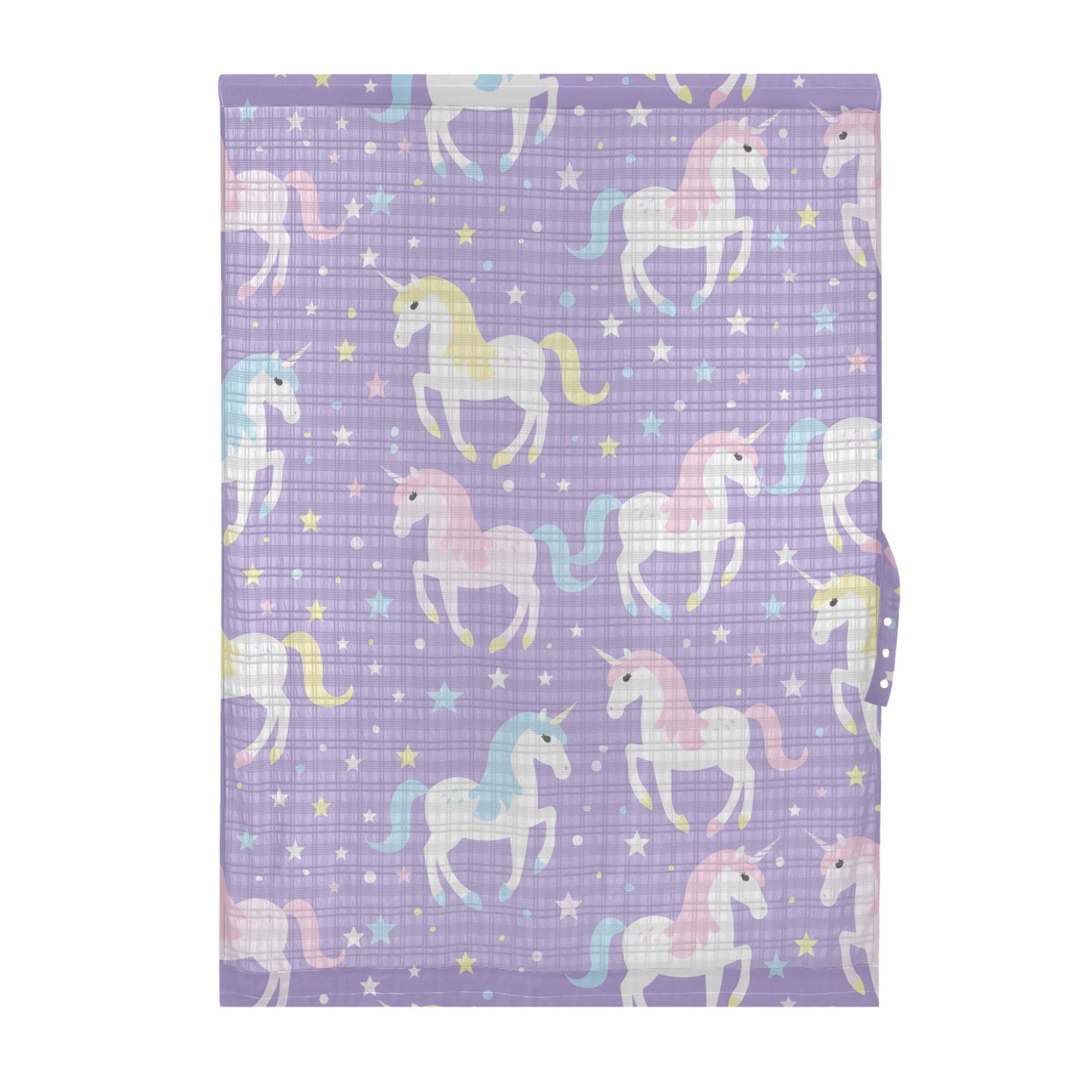 Colorful Horse Pattern Door Curtain Sheer Privacy Light Filtering ...