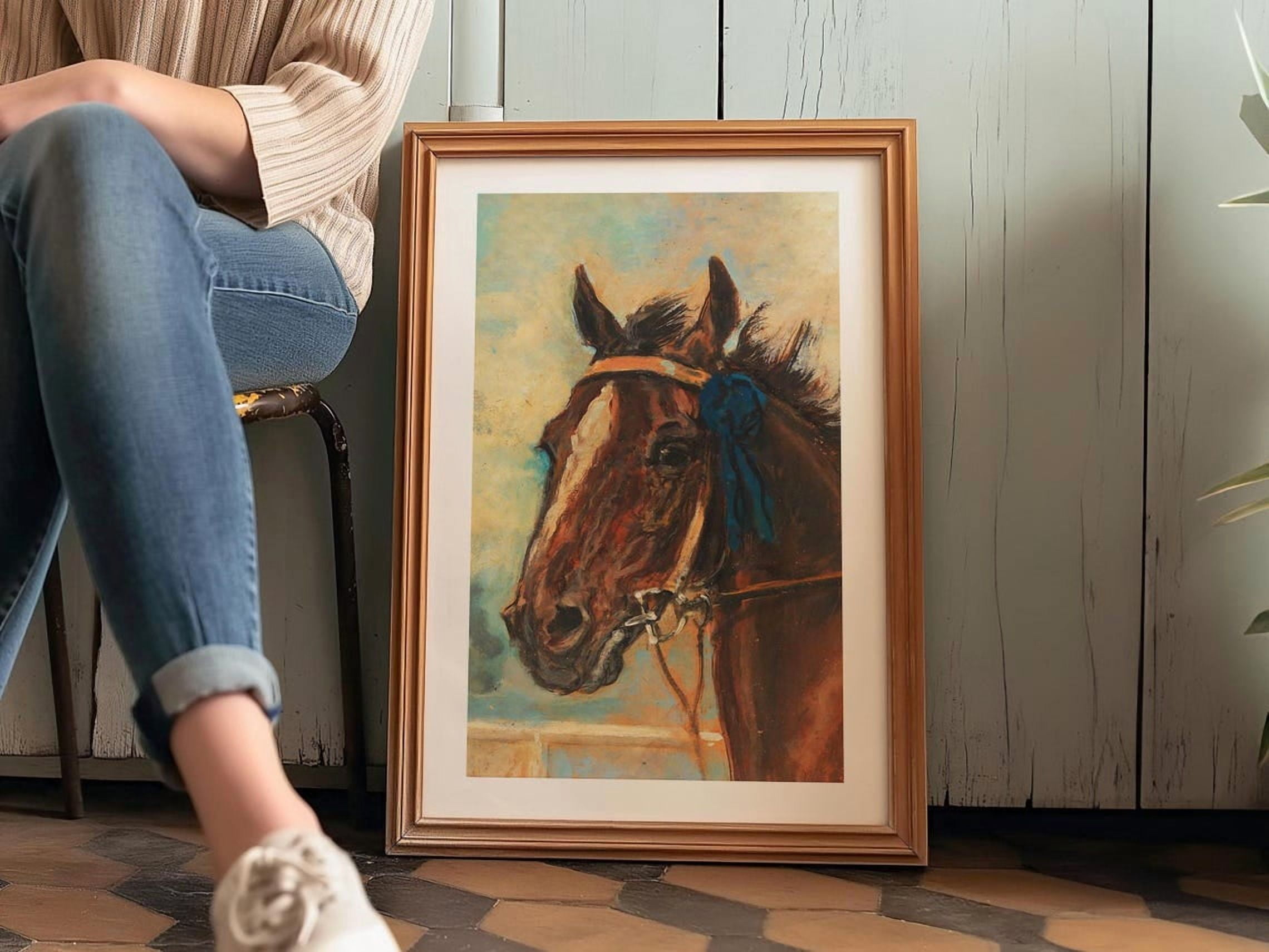 Colorful Horse Western Wall Art, Unframed Canvas Size 12x18 - Walmart.com