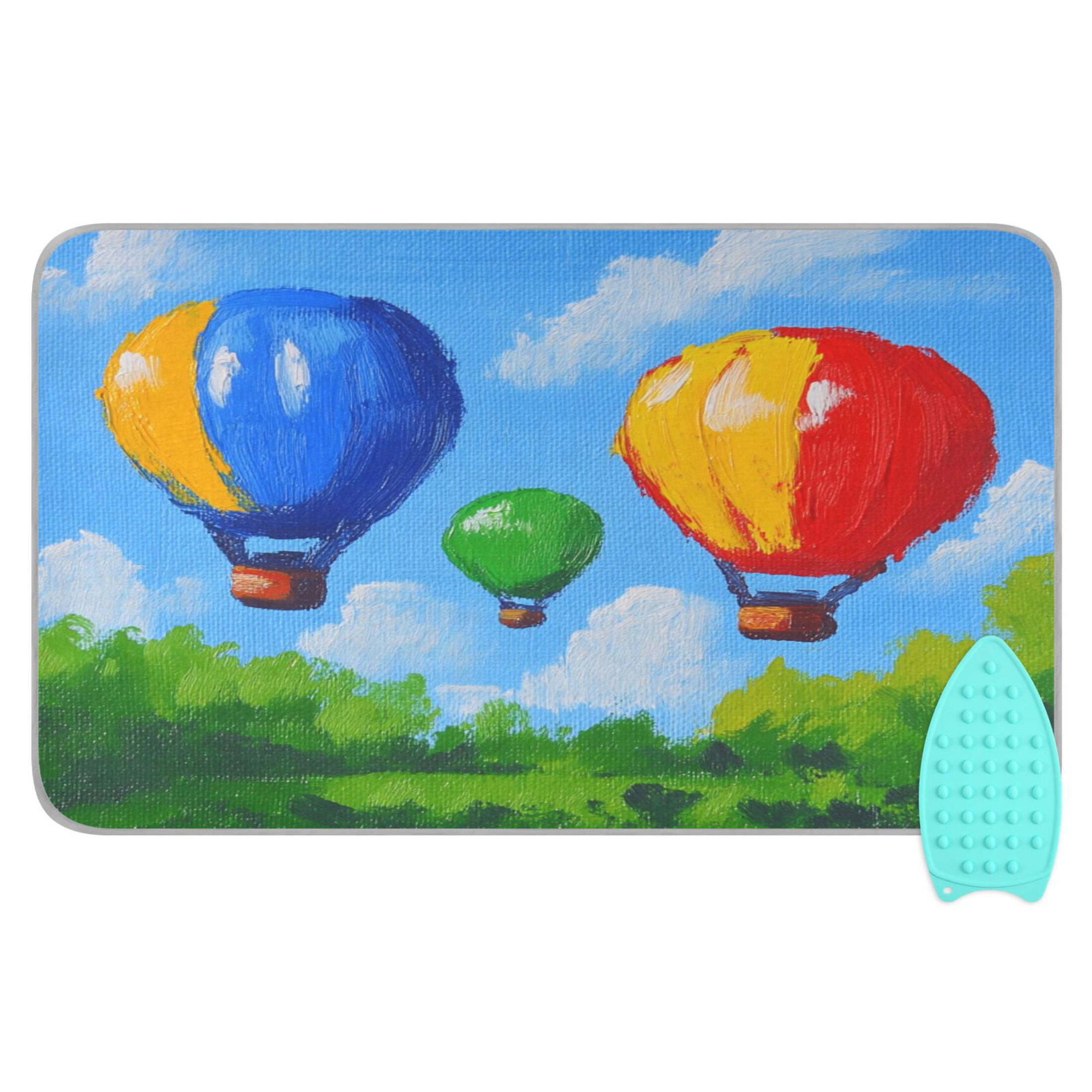 Colorful Hot Air Balloons Portable Ironing Mat, Heat-Resistant, Dual ...