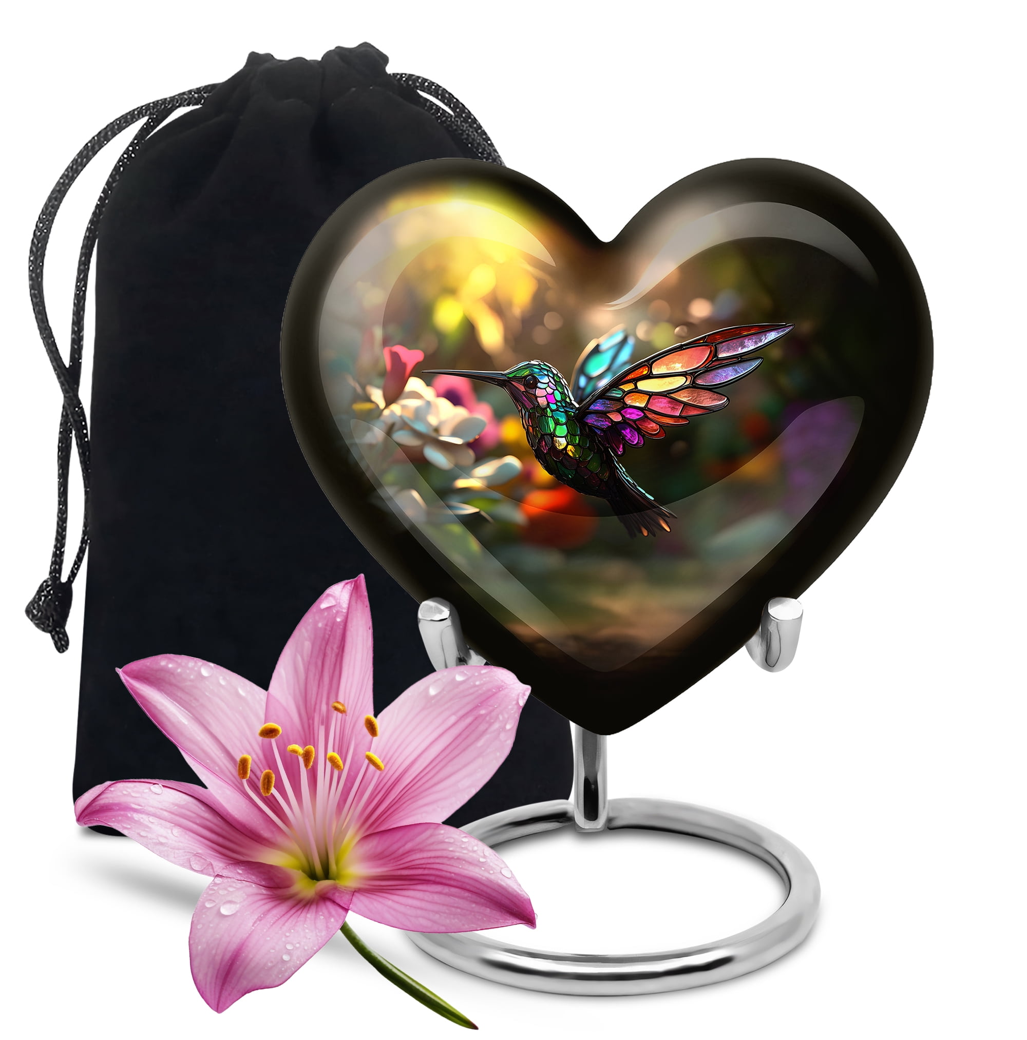 Colorful Humming Bird Large Urns For Human Ashes - Cremation Urn For ...