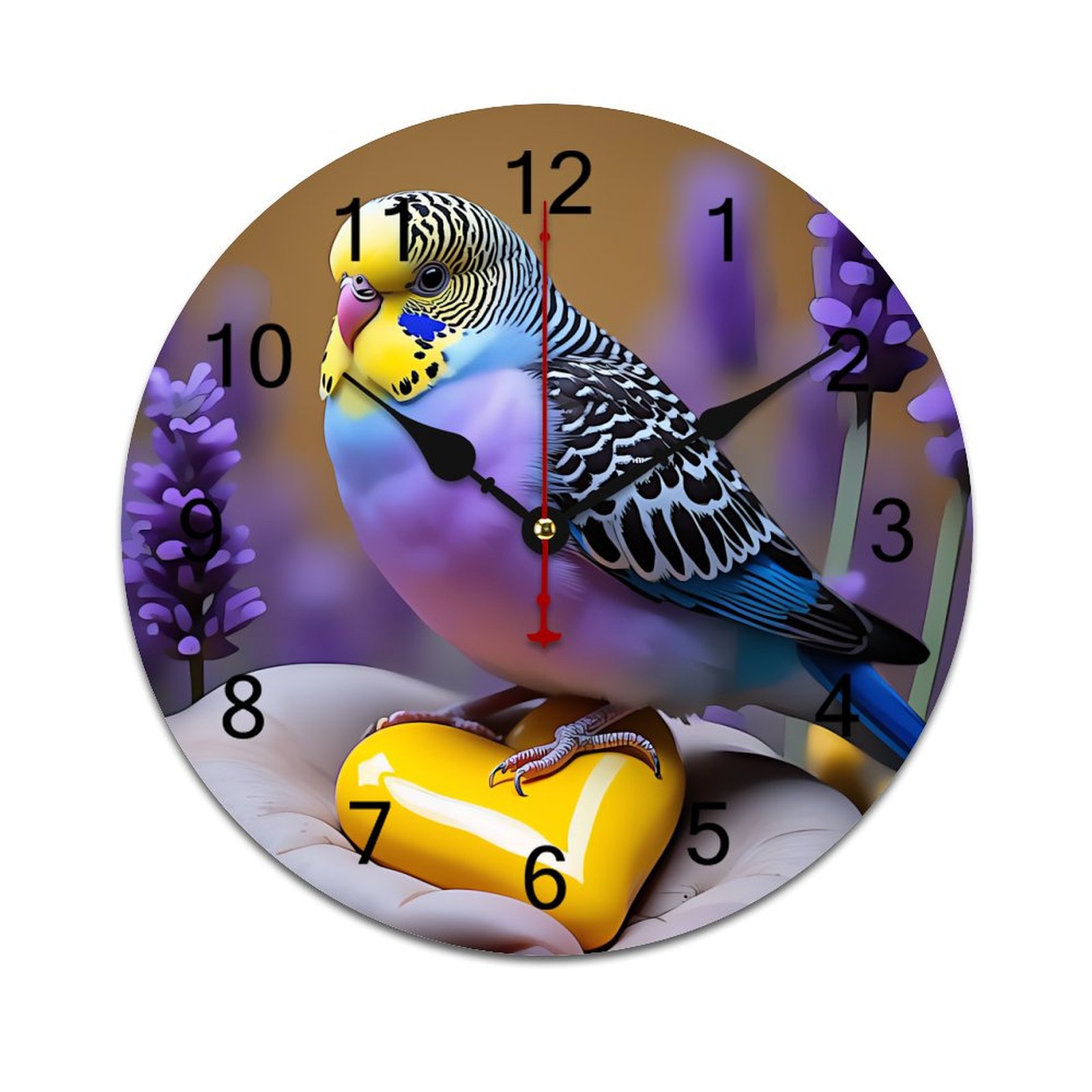 Colorful Hummingbird And Butterflies Time Decorative Wall Clocks Round ...