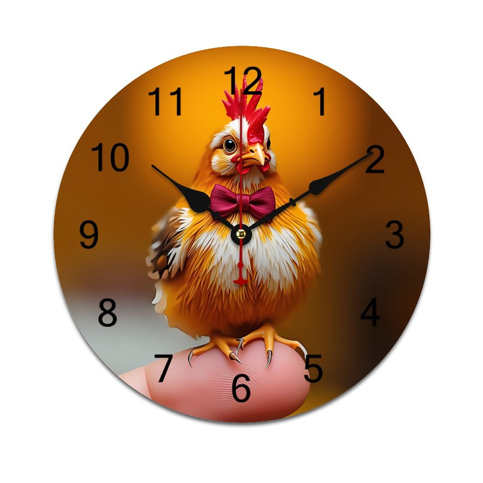 Colorful Hummingbird Bushes Bedroom Wall Clock Large Modern Kitchen Dinning Round Living Room ...