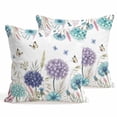 Colorful Hydrangea Throw Pillow Covers 16 x 16 Inch Pillow Covers Set ...