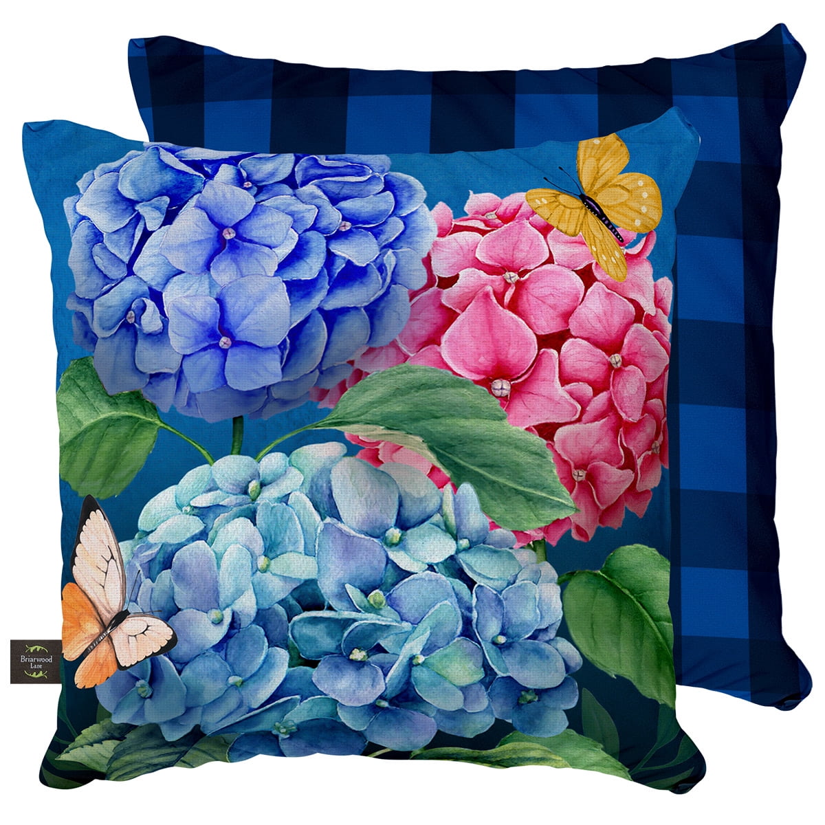 Colorful Hydrangeas Spring Pillow 17" x 17" Briarwood Lane - Walmart.com