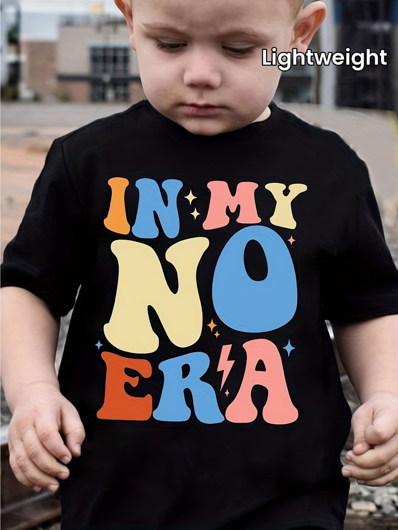 Colorful IN MY NO ERA Letter 3D Print T-Shirts For Boys - Cool ...