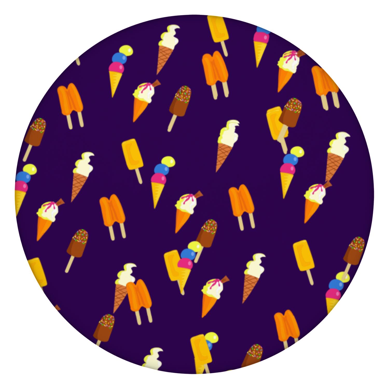 Colorful Ice Cream Dessert Tablecloth Summer Sweet Treats Pattern ...