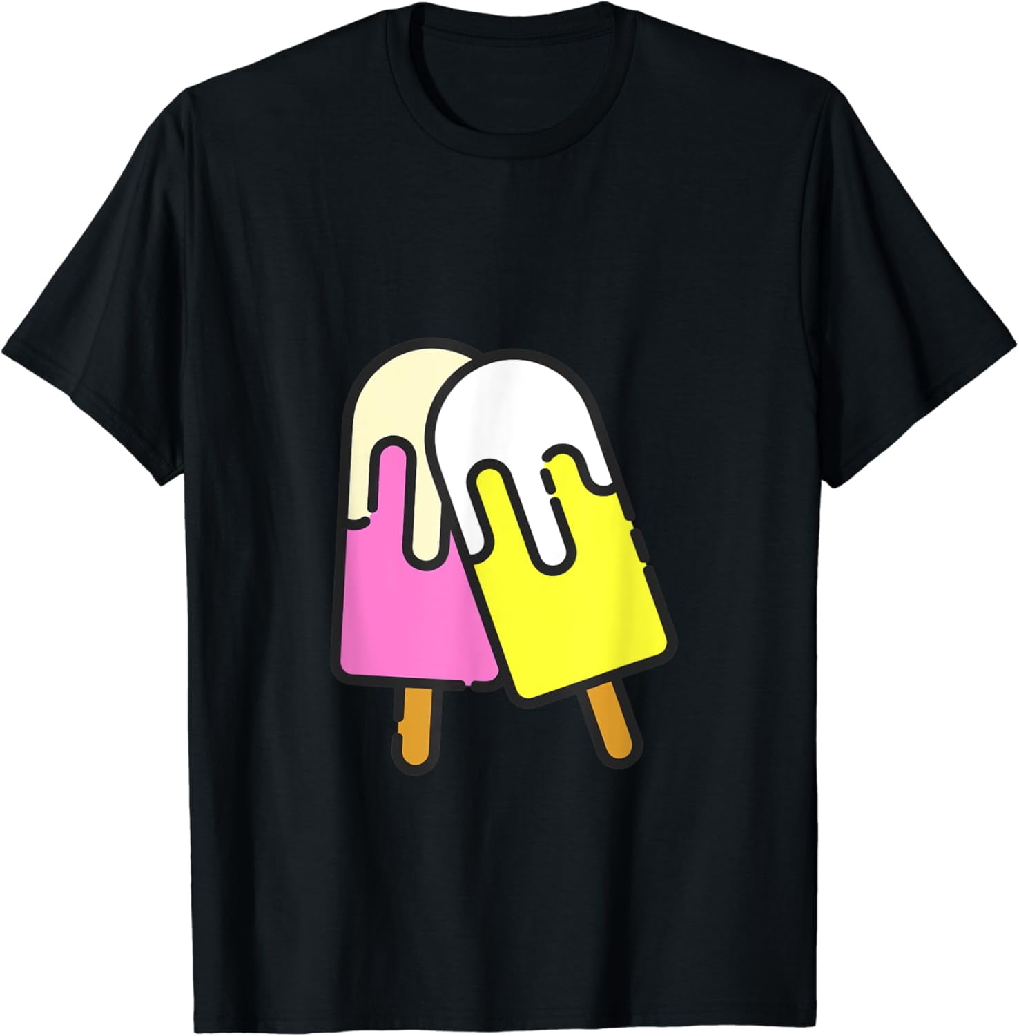 Colorful Ice Cream Pops T-Shirt - Walmart.com