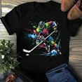 Colorful Ice Hockey Fan Player Tie Dye Color Splash Sports - Ice Hockey ...