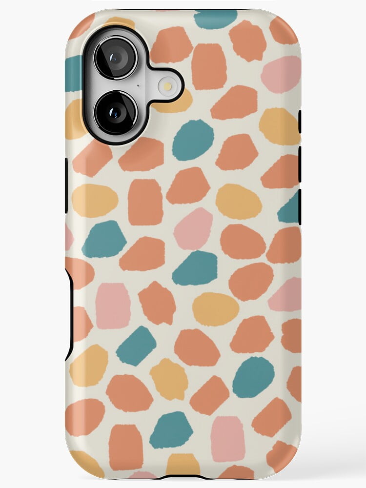 Colorful Ink Dot Mosaic Groovy Pattern Art iPhone Case 11 12 13 14 15 ...