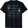 Colorful Inspirational Message T-Shirt - Spread Positivity with a Globe ...