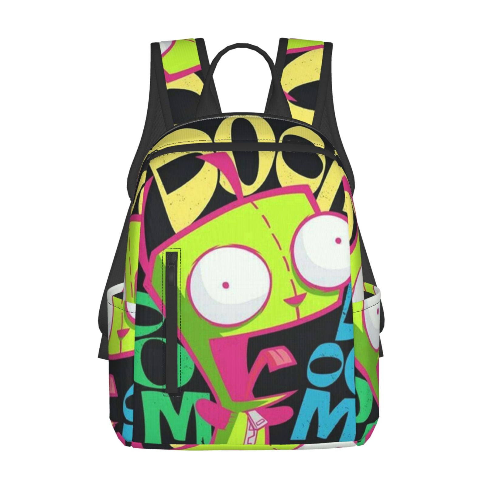 Colorful Invader Zim Backpack Student School Bag Bookbag Satchel ...