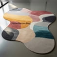 Colorful Irregular Rug – Hand Tufted Abstract Design for Modern Bedroom ...