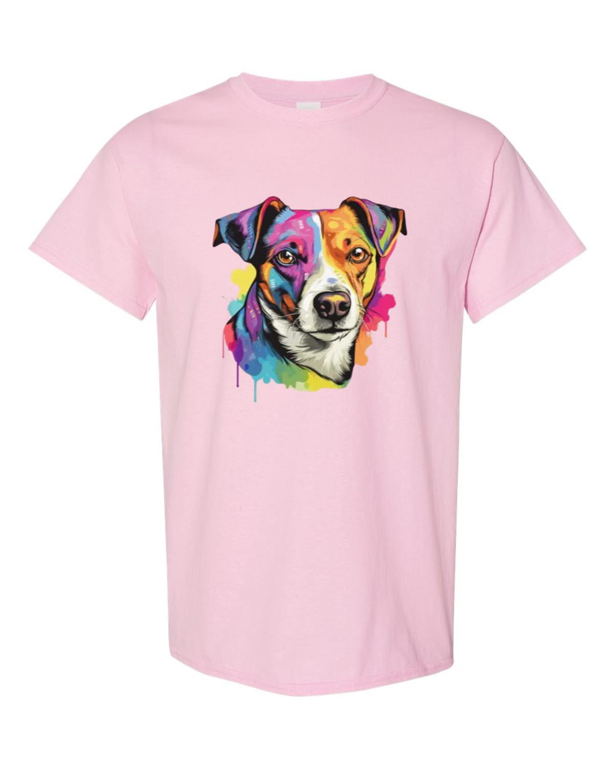 Colorful Jack Russell Dog Design for Animal Lovers T-Shirt, for men ...