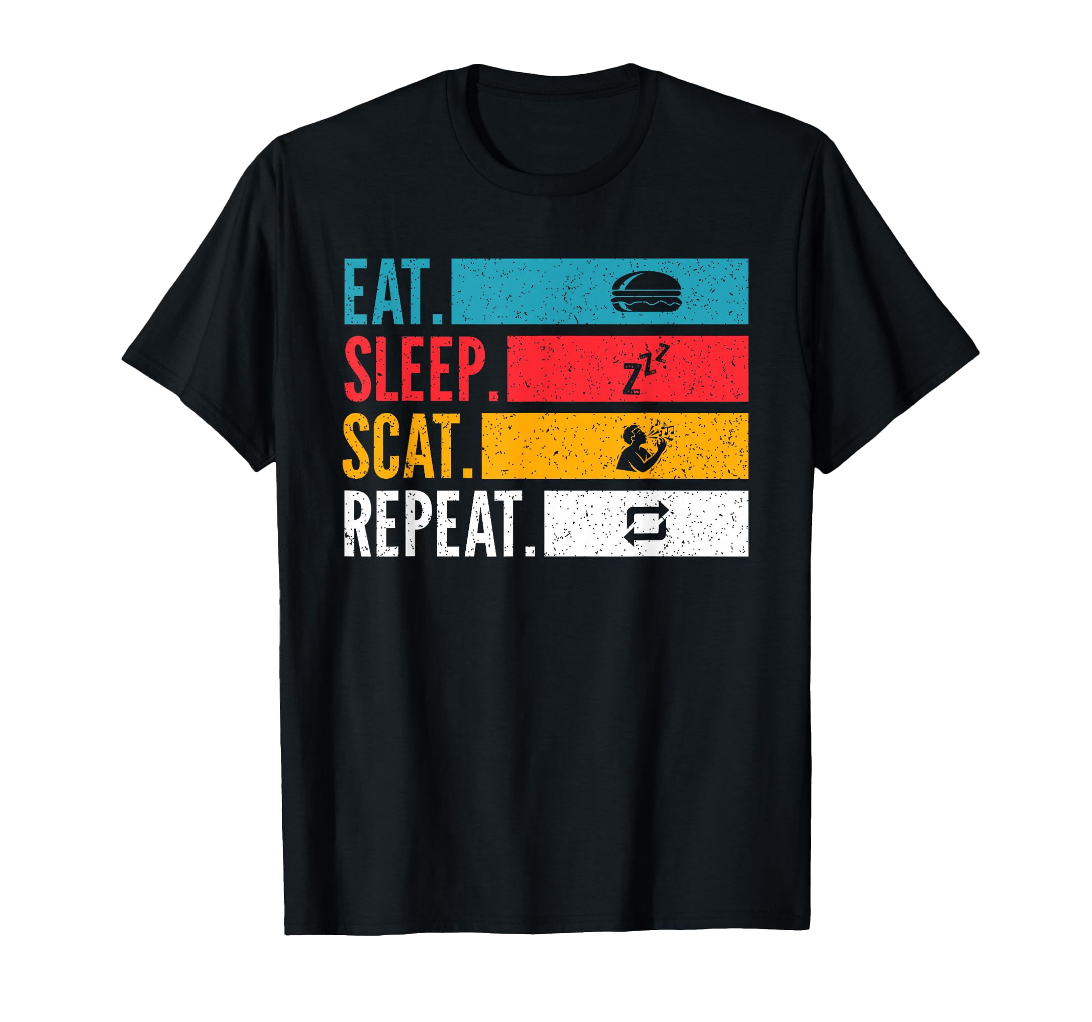 Colorful Jazz Vocal Improvisation T-Shirt for Music and Art Lovers ...