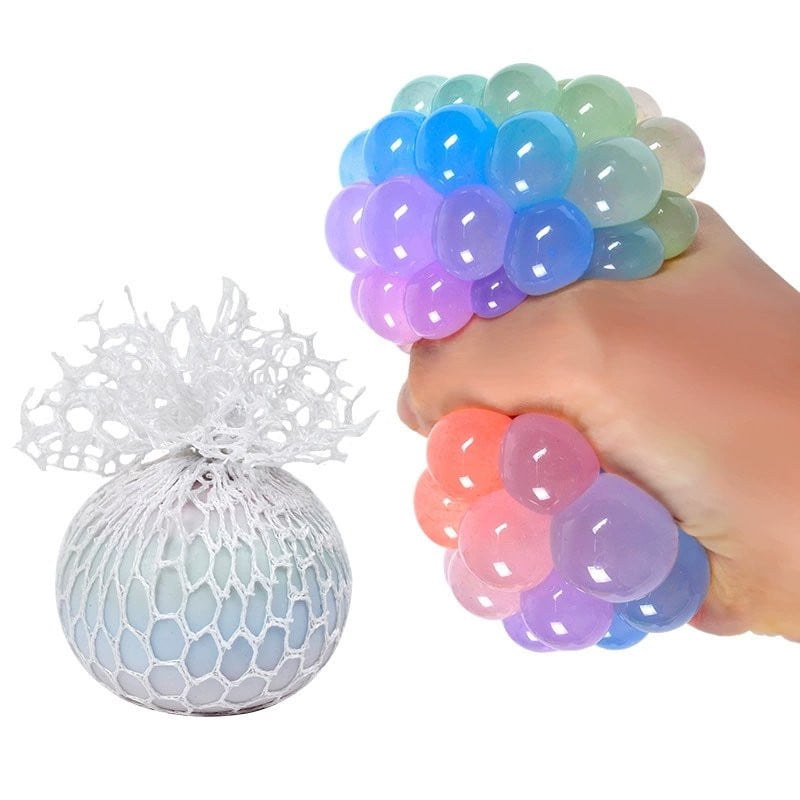 Colorful Jelly Squeeze Ball for Stress Relief, Sensory Fidget Toy for ...