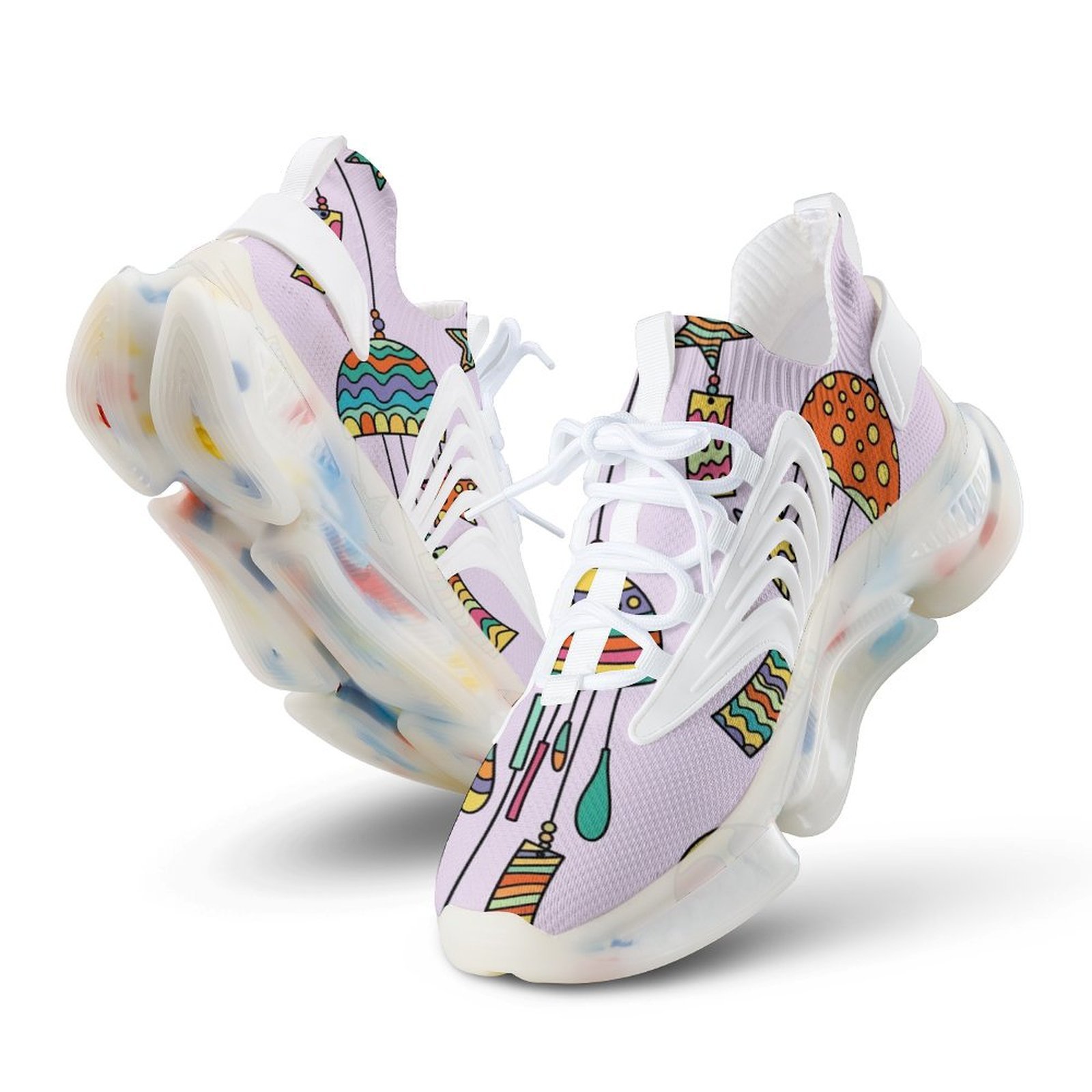 Colorful Jellyfish Wind Chimes Walking Shoes for Men Woman Lightweight ...
