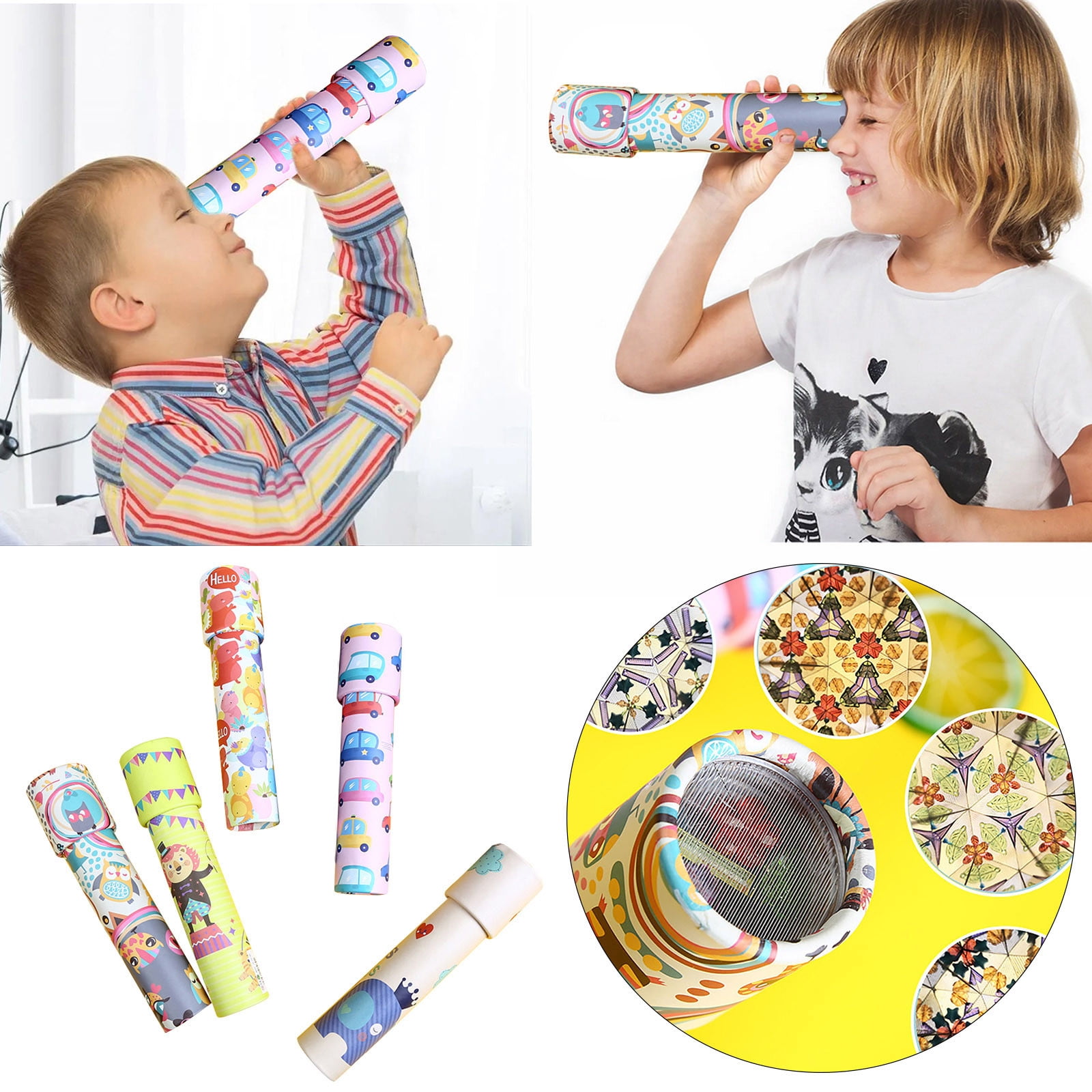 Colorful Kaleidoscope Toy Set for Kids Educational Party Favors ...