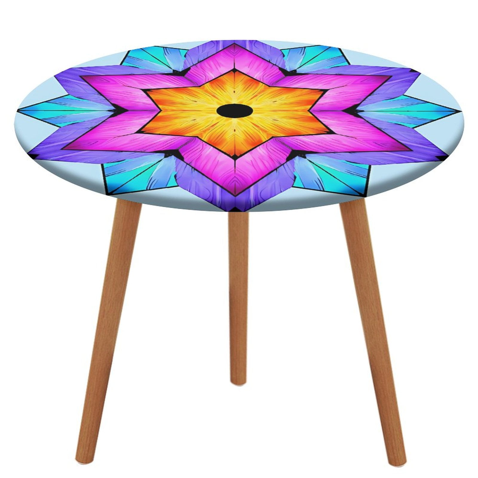 A Colorful Kaleidoscope-like Design with A Central Star-like Shape in ...