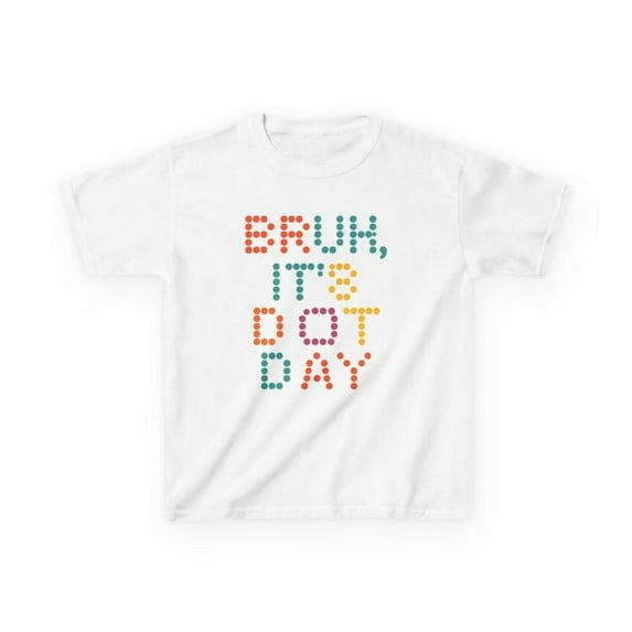 Colorful Kids Dot Day Tee, Fun T-Shirt for Children, Educational ...
