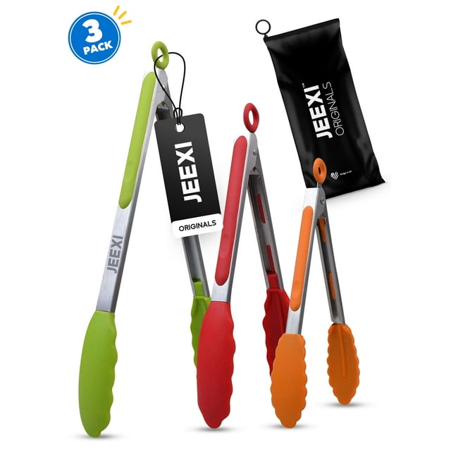 Colorful Kitchen Mini Pickle-Picker Silicone Tongs- Set of 5 - Walmart.com