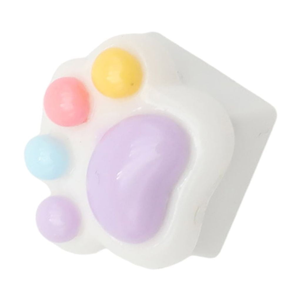 Colorful Kitten Claw Keycap for Mechanical Keyboards Resin Cartoon Claw ...
