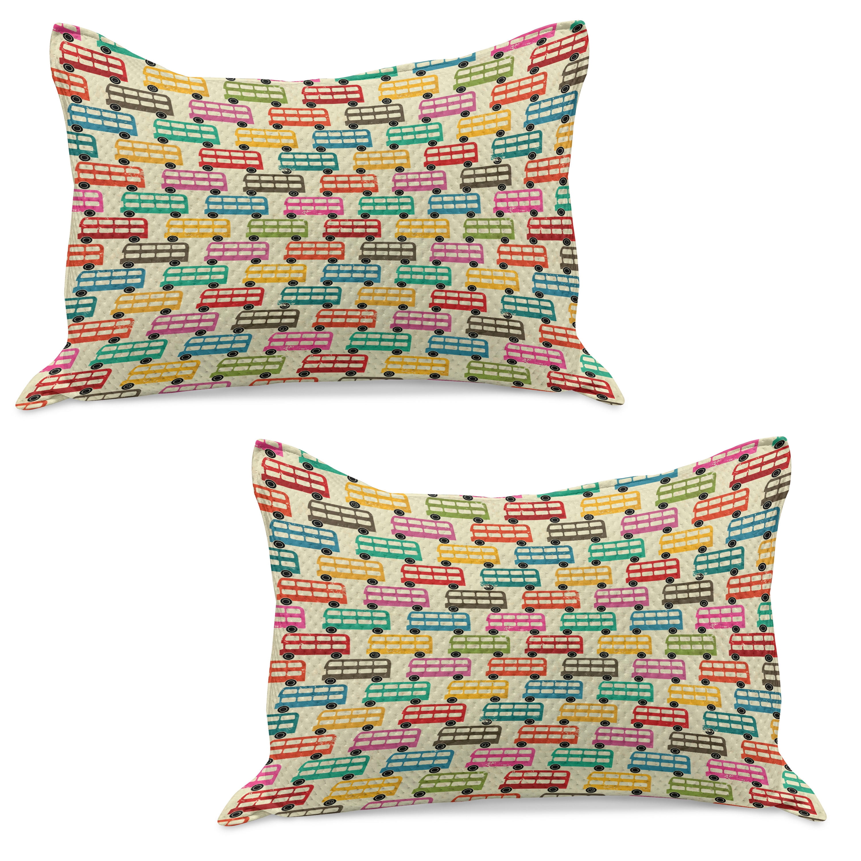 Colorful Knitted Quilt Pillowcover Set of 2, London's Famous Double ...