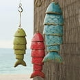 Colorful Koi Fish Wind Chime,Metal Koi Fish Decor Vintage Wind Chimes ...