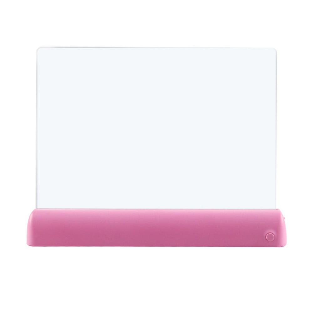 Colorful LED Acrylic Note Board: Light Up Your Messages with 6 Pens ...