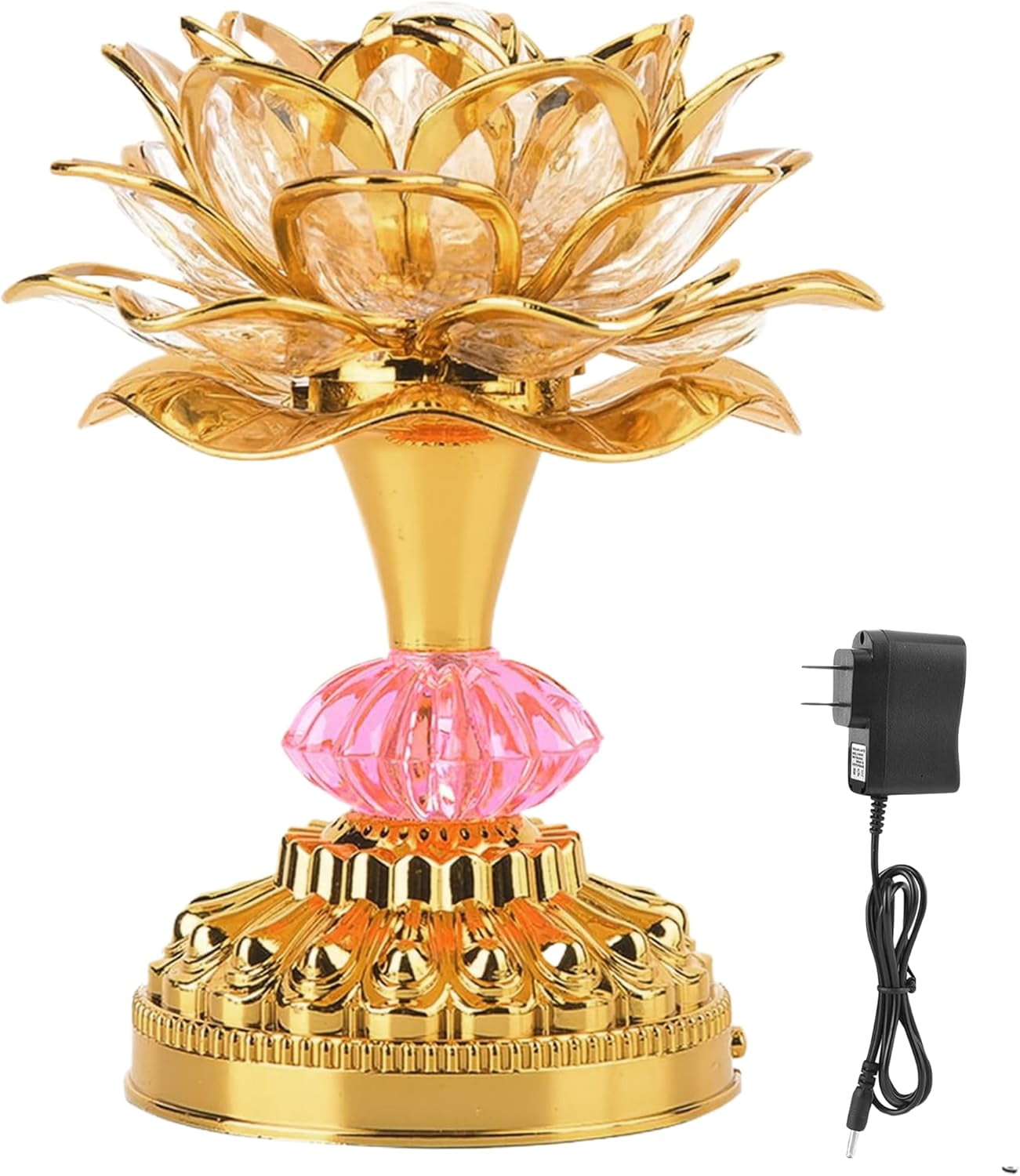 Colorful LED Buddhist Lotus Lamp: 7 Colorful Changing Lotus Lamp ...