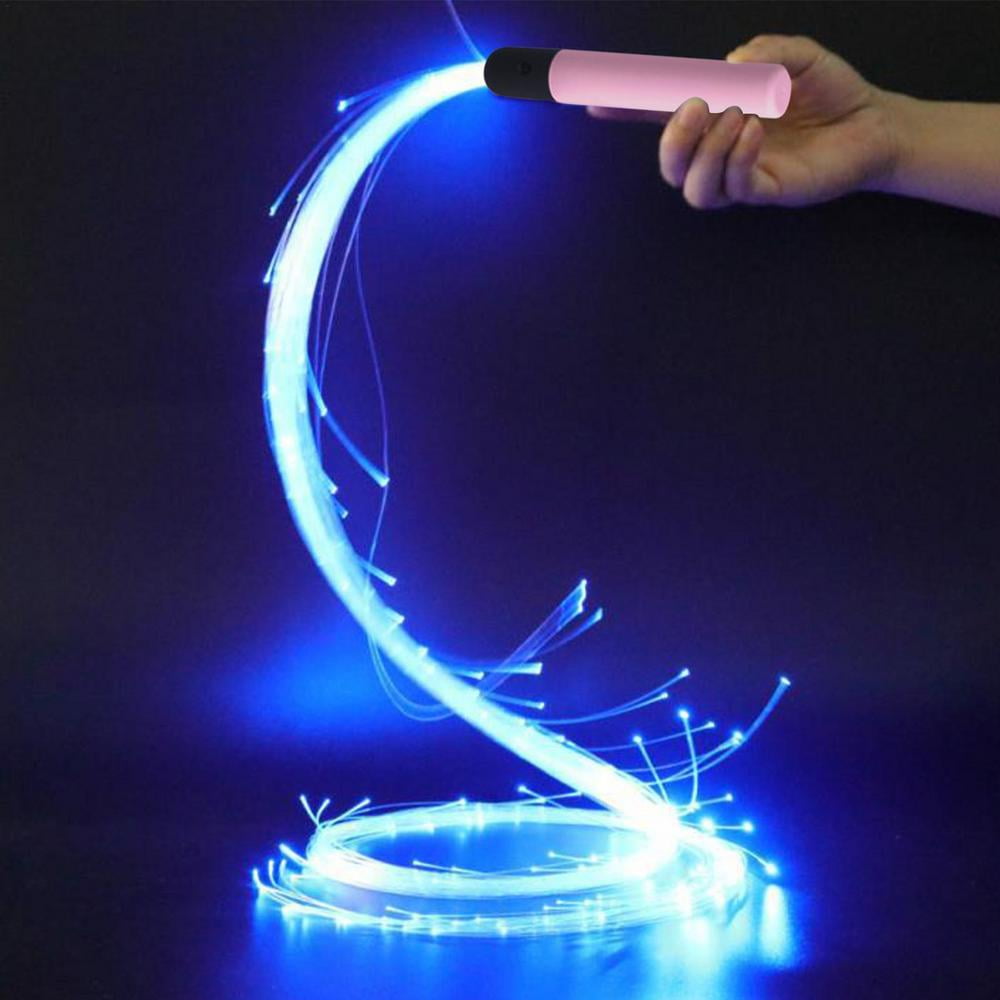Colorful LED Fiber Optic Whip Lights, Disco Dance Shiny Whip For Party ...
