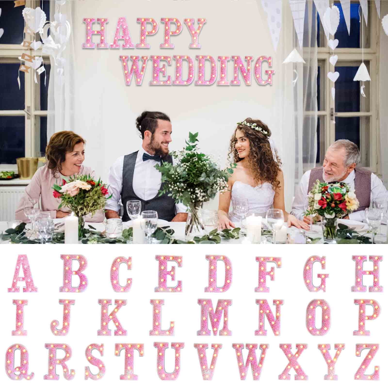 Colorful LED Letter Decorative Light | Alphabet Marquee Sign | Battery ...