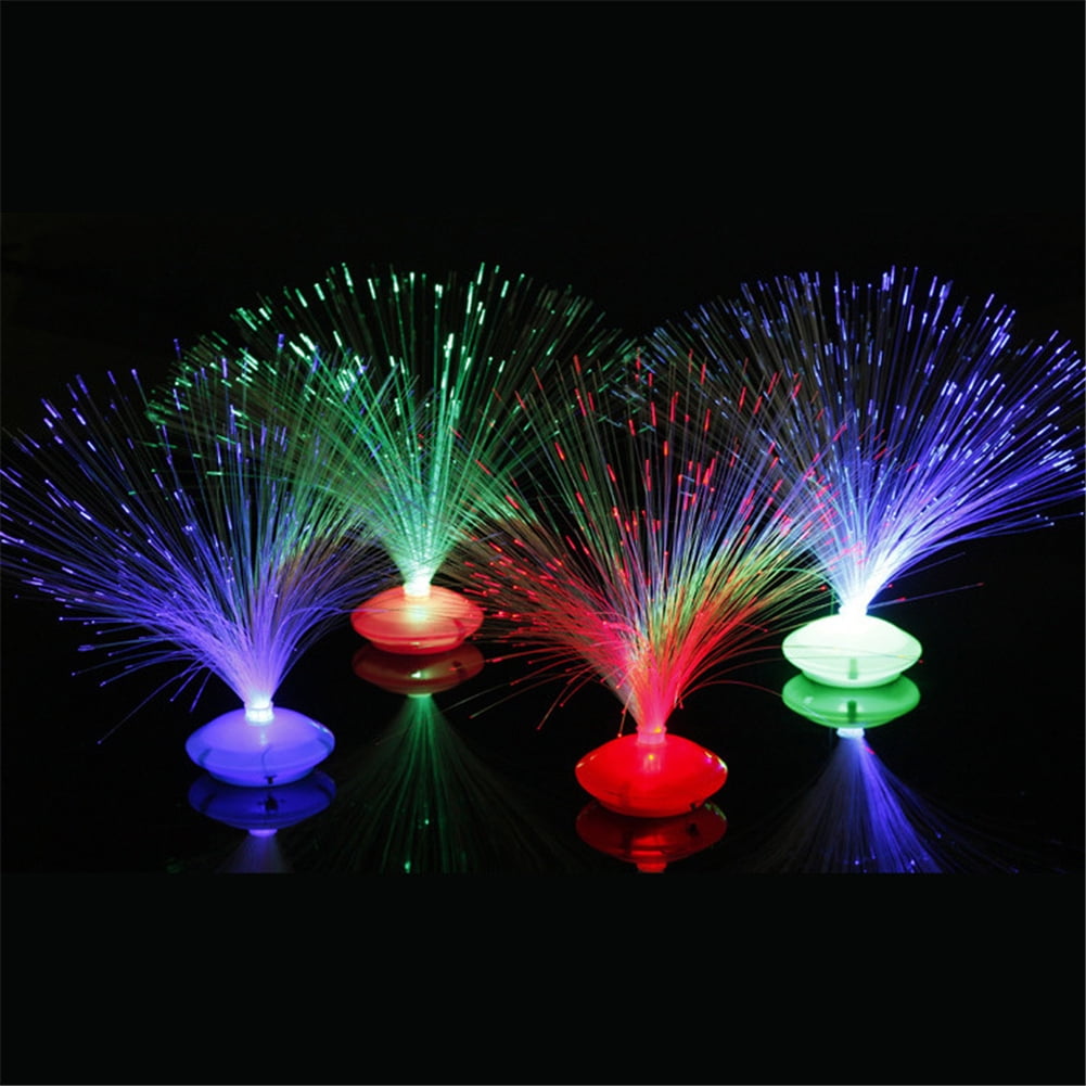Colorful LED Optic Fiber Lights Lamp for Living Room Night Decoration ...