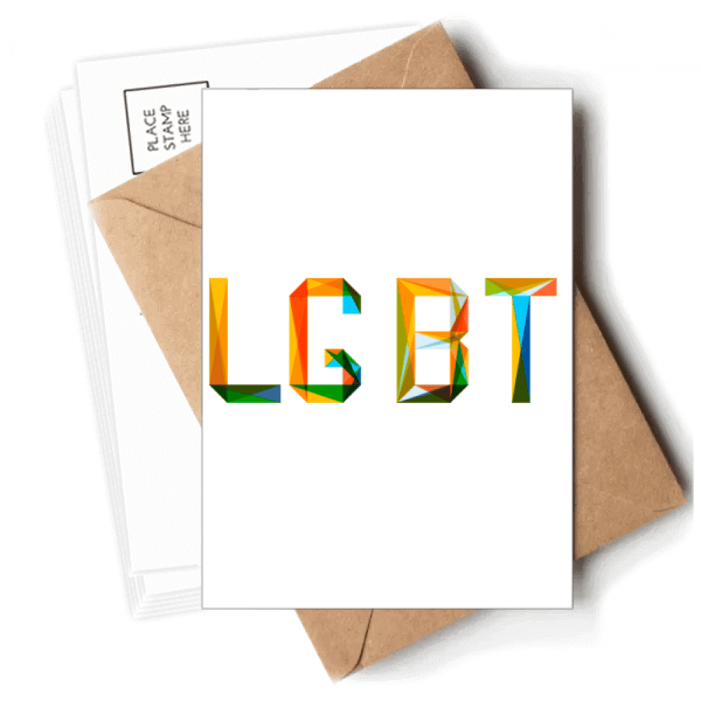 Colorful LGBT Rainbow Postcards Envelopes Blank Note Cards Mailing ...