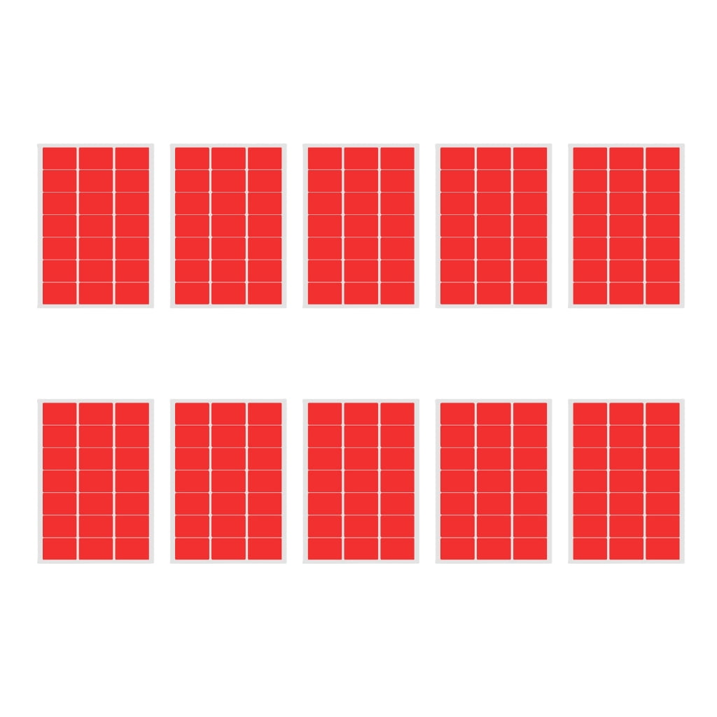 Colorful Label Writable Adhesive Label Name Sticker Rectangular Coding ...