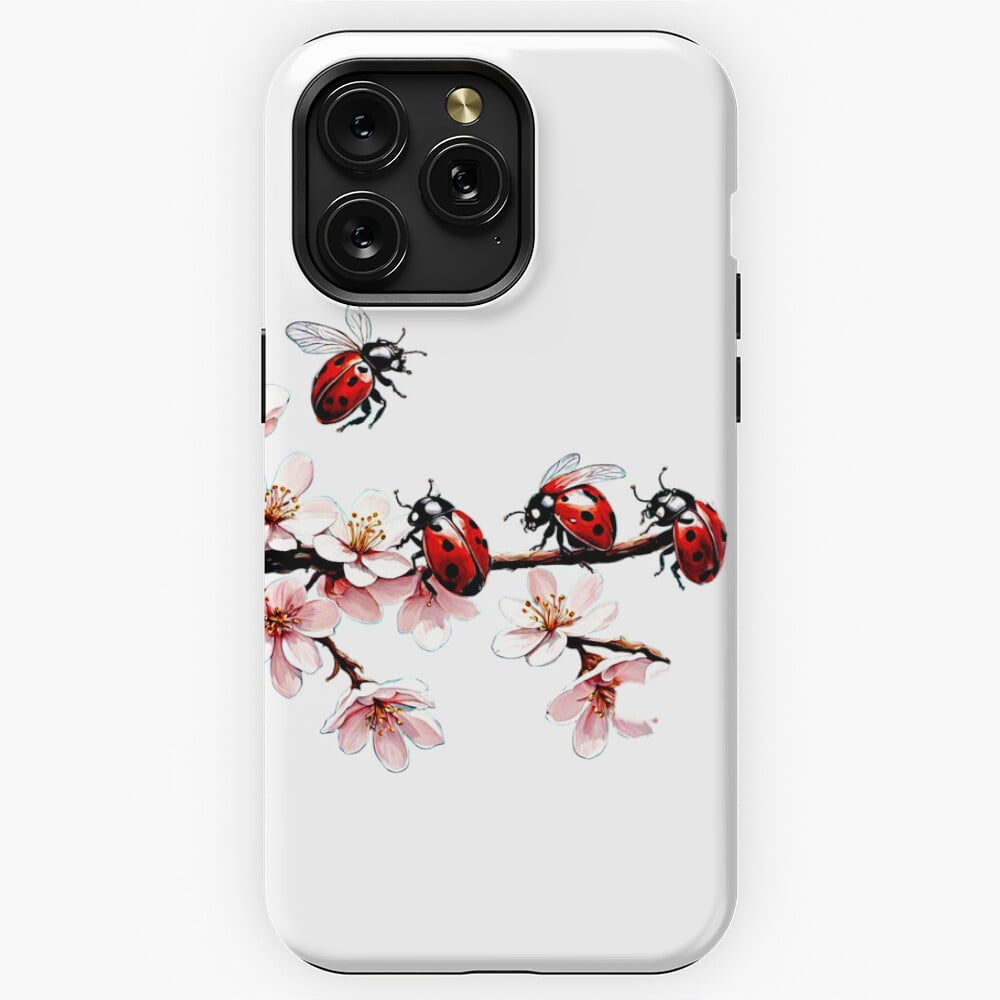 Colorful Ladybug Seven Cute Insect Pattern Art iPhone Case 17 11 12 13 ...