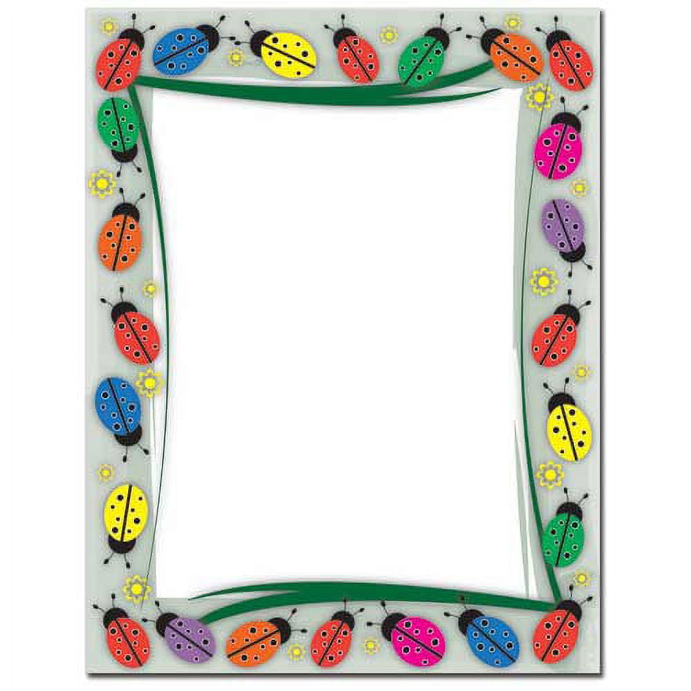 Colorful Ladybugs Letterhead Laser & Inkjet Printer Paper, 25 Sheets ...