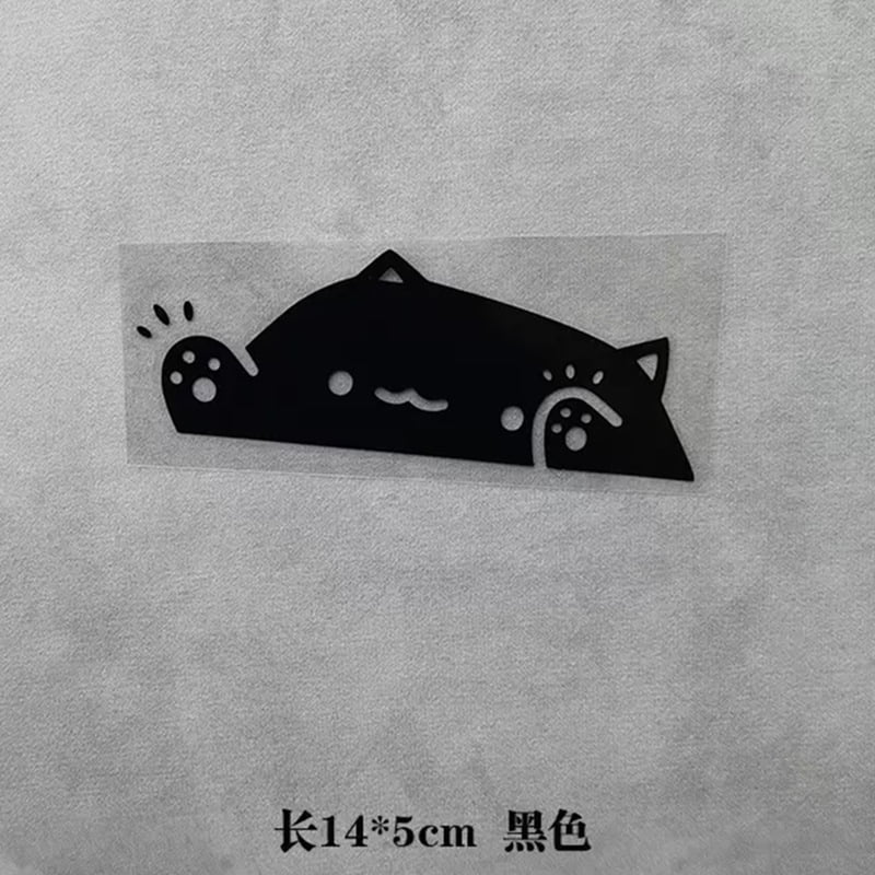 Colorful Laser Cute Cat Car Sticker, Kitten Knocking on Window,Cat ...